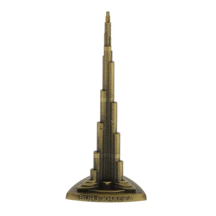 Mini Burj Khalifa Model Antique Famous Monuments Statue Model Figurine ...