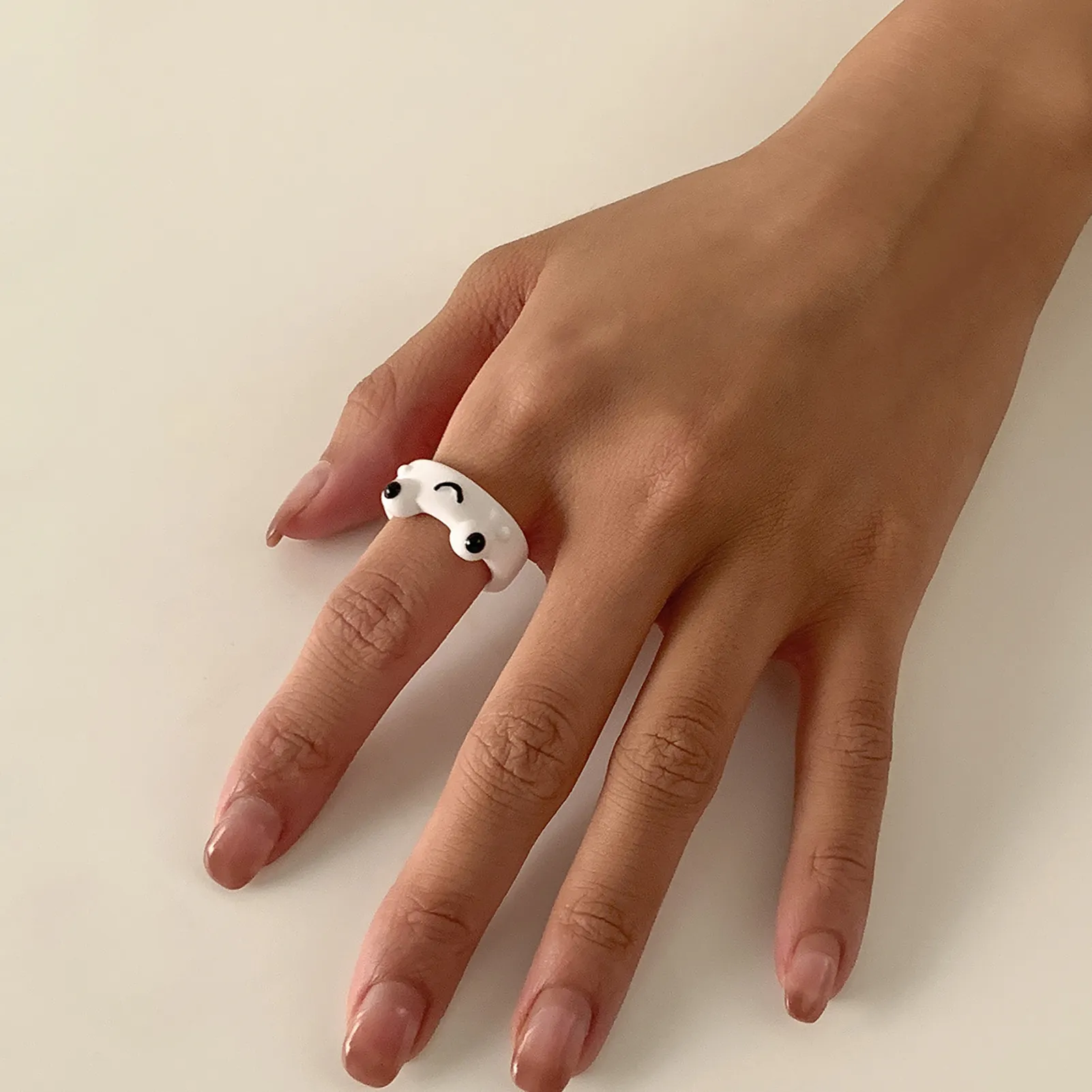 Finger Ring Wide Resin Animal Pattern RIng | Daraz.pk