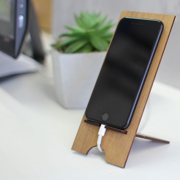 MDF Wooden Mobile Phone Holder Mobile Charging Stand | Daraz.pk