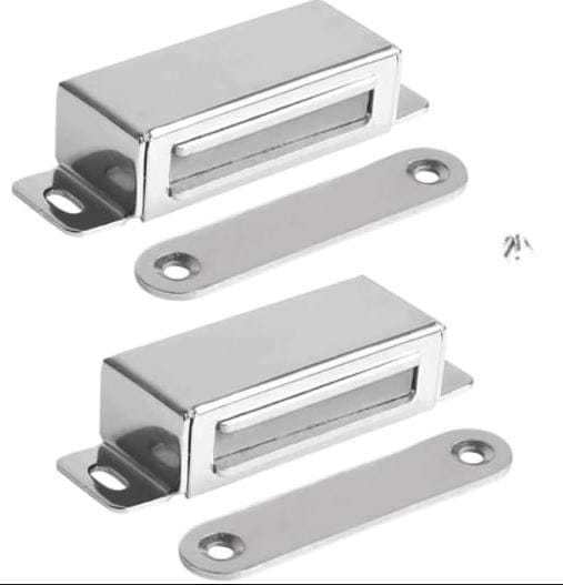 2-PCS Steel Magnet Catcher for Cabinet Door Catcher , Almari Wardribe ...