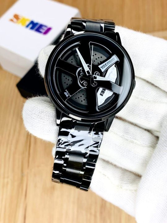 Men's Premium Spinning Alloy Wheel Watch – Luxury Sports Car Rim Design ...