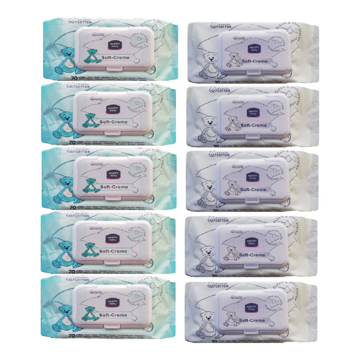 Soft Cream Baby Wipe (Pack Of-10) | Daraz.pk