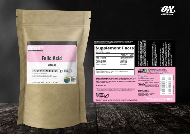 Fllic Acid Extract 190Gm - Natural Health Supplement for Men And Women ...