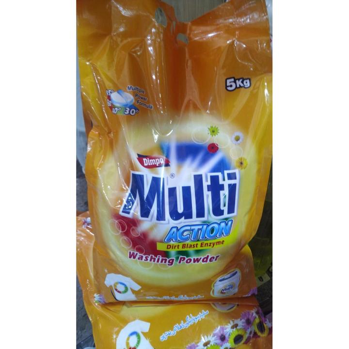 Multi Action Detergent Powder - 5kg Economy Pack | Daraz.pk