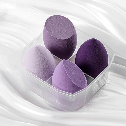 4Pcs Makeup Sponge Powder Puff Dry And Wet Combined Beauty Cosmetic ...
