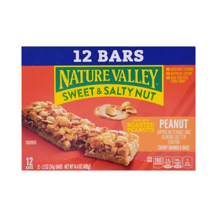 NATURE VALLEY CEREAL BAR ROASTED PEANUT 408 GM (𝐢𝐦𝐩𝐨𝐫𝐭𝐞𝐝 & 𝐨𝐫𝐢𝐠𝐧𝐚𝐥 ...