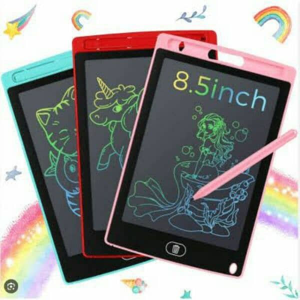 8.5inch Multi Color Drawing Tablet with 1 pen, Panel Colourful Tablet ...