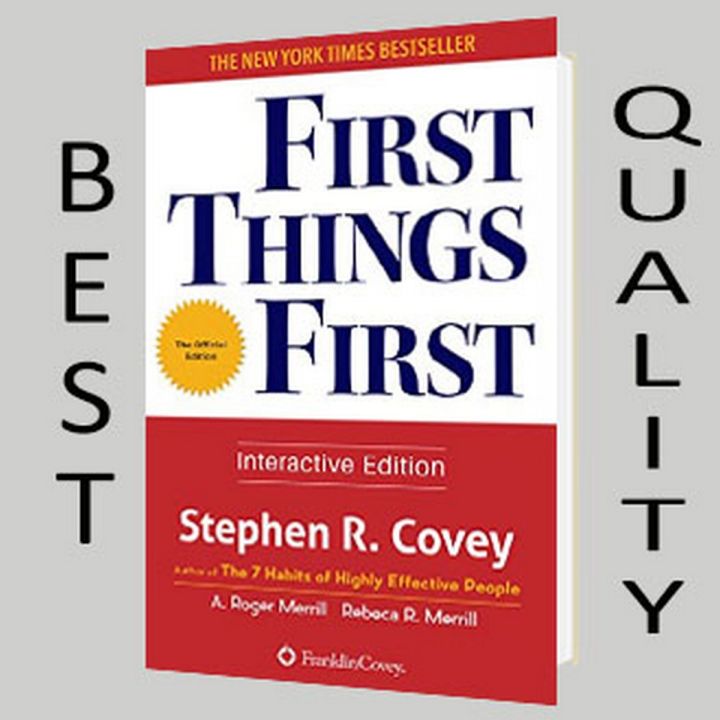 First Things First Book by Stephen Covey | Daraz.pk