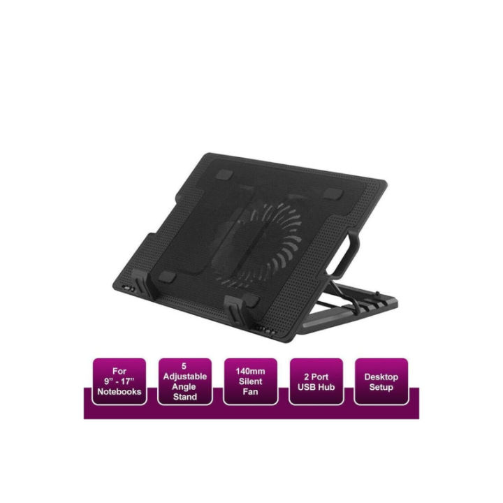 "Ergonomic Adjustable Laptop Cooling Stand with Dual USB Fans ...