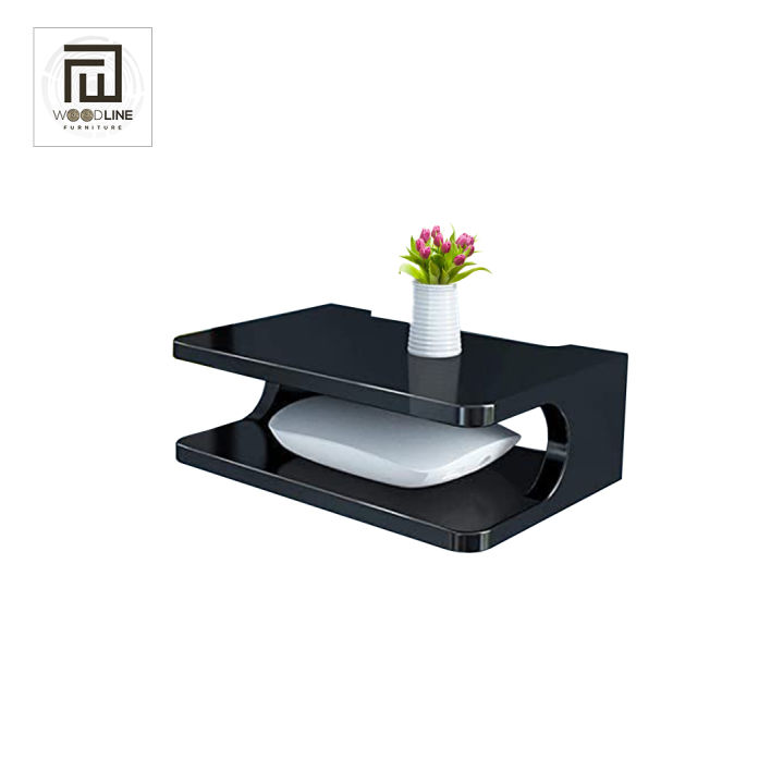 2 Layers Wall Mounted Shelf For Wifi Router, Phone, Decorative Items ...