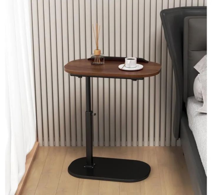Home Aura Adjustable Sofa Side Table with 360° Rotating Top | Movable C ...