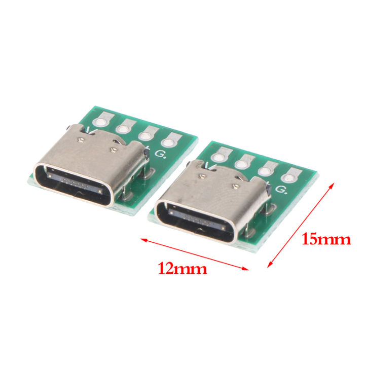 TYPE-C female test board USB 3.1 16P to 2.54 PCB adapter converter high ...