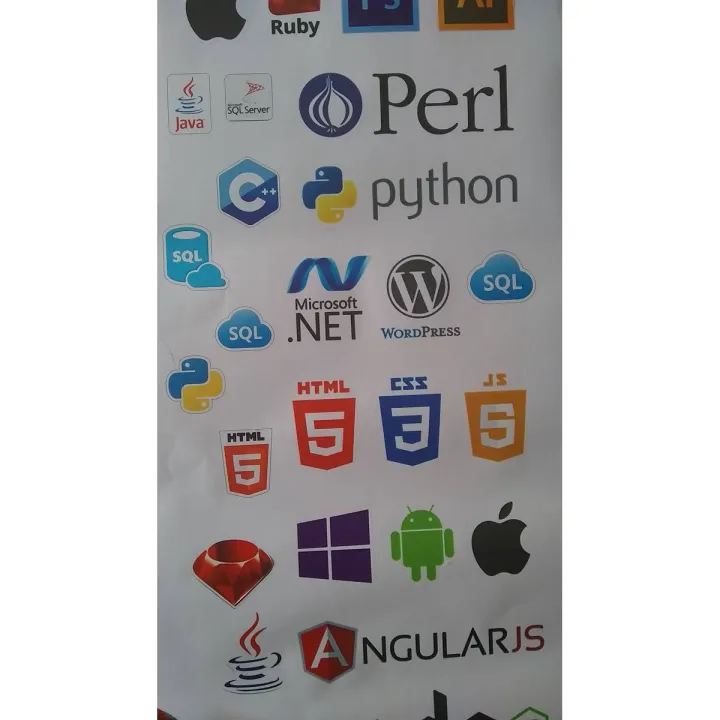 Apps Window Computer Random Logos Designed Self Adhesive Printed Laptop ...