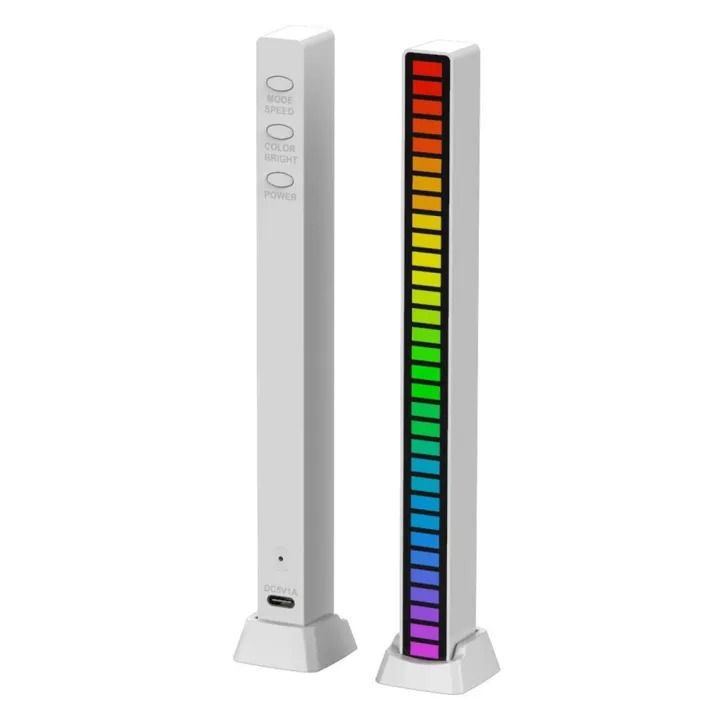 LED Battery Operated Light RGB Activated Music Rhythm Lamp Bar Sound ...