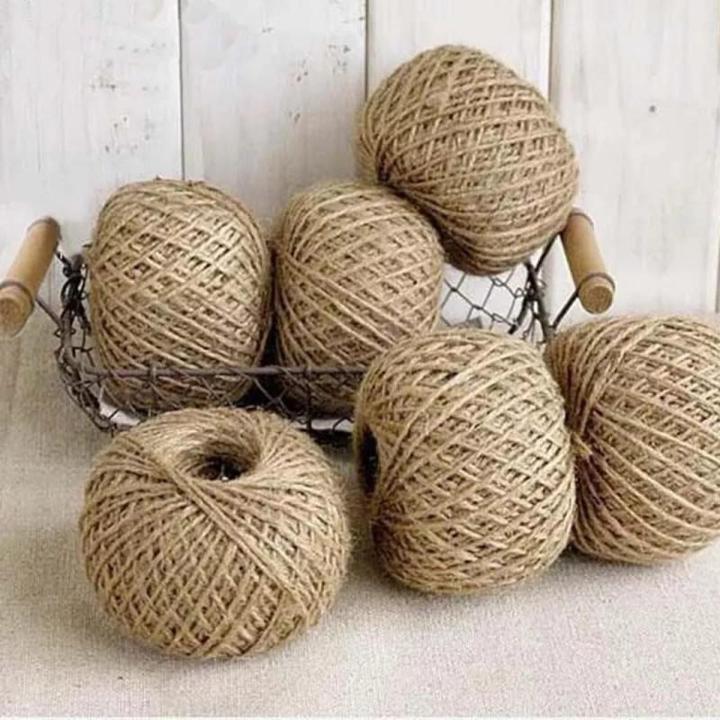 50M - Jute rope for plants, handy craft and packing Jute Roll Single ...