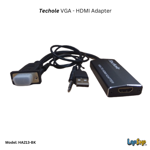 High-Def VGA to HDMI Adapter - Model HA-213BK | Daraz.pk