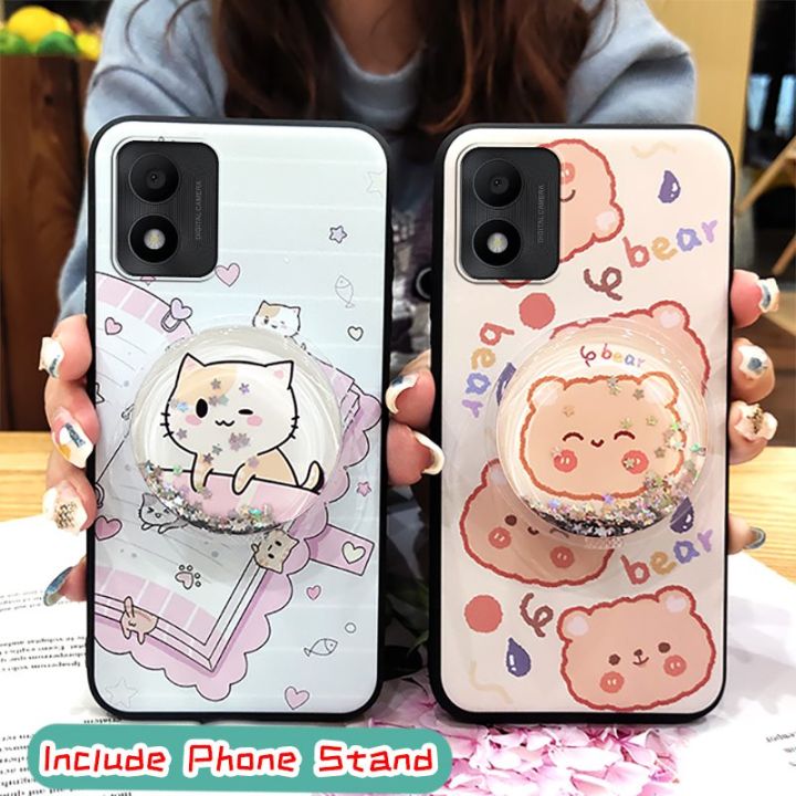 Soft Case quicksand Phone Case For TCL 303 Back Cover phone lens ...