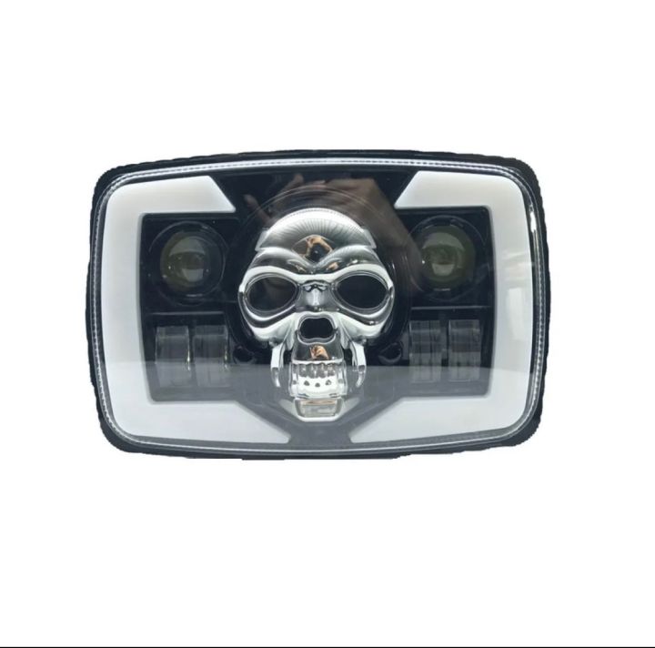 SKULL Headlight for Motorcycle 70cc and 125cc Projectors High & Low ...