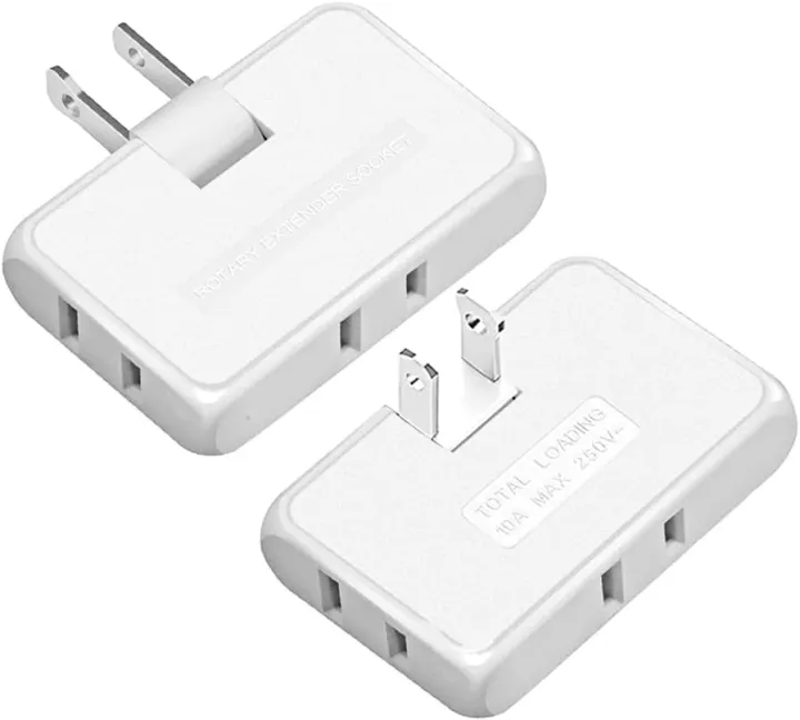 3 In 1 Universal Rotating Wall Socket and | 2 Pin Shoe Male Plug Switch ...