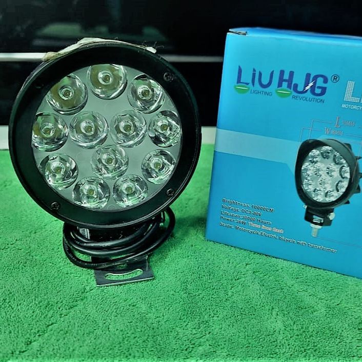 HJG 12 ROUND LED WITH FLASHER FOG LIGHT MOTORCYCLE & CARS | Daraz.pk