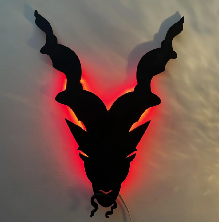 ISI 3d MARKHOOR LOGO - Wall Lamp Decore - Markhoor Wall Lamp - Gamming ...