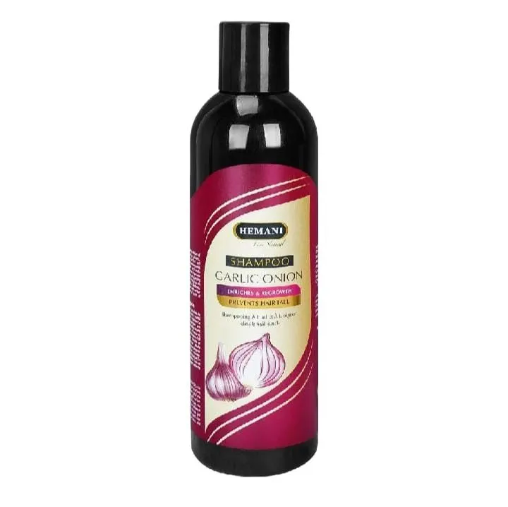 Hemani Garlic Onion Shampoo, Prevents Hair Fall, 350ml | Daraz.pk