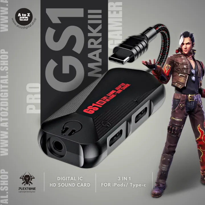 Plextone GS1 Mark III 3-in-1 Gaming Adapter. Plextone Gaming Connector ...
