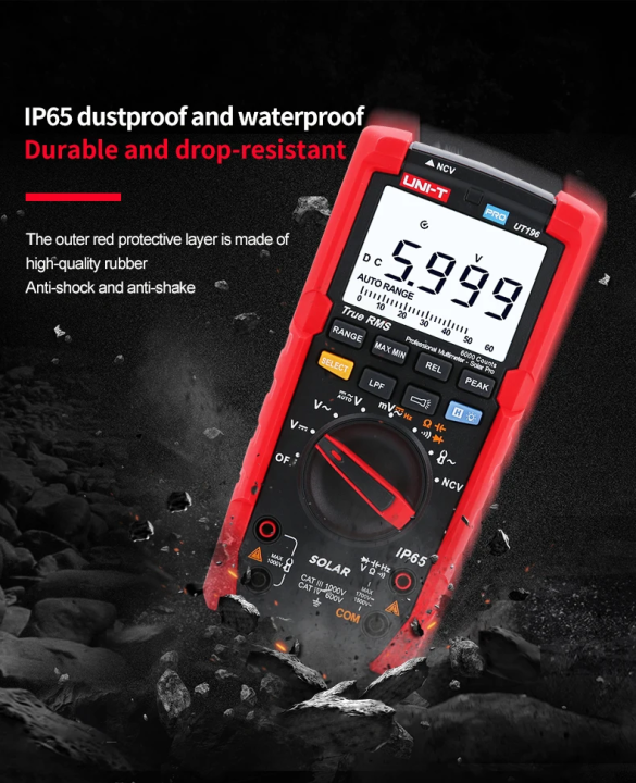 UNI-T Professional Digital Multimeter UT196 1500V AC DC Voltage Tester ...