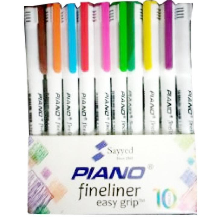 Piano Fineliner Pointer - 10 Color Set | Daraz.pk
