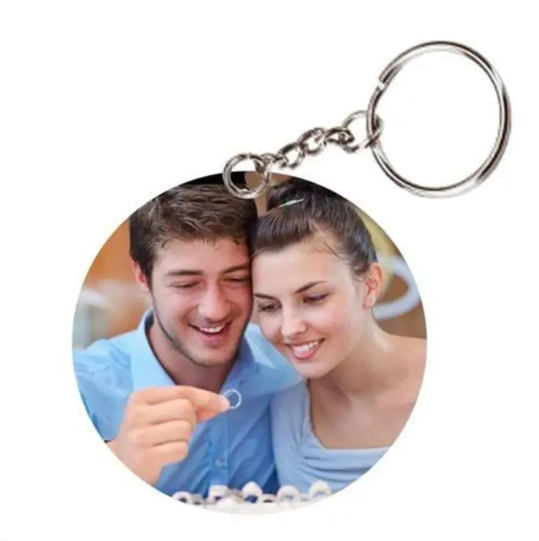 Customized keychain ( print your picture on keychain ) | Daraz.pk