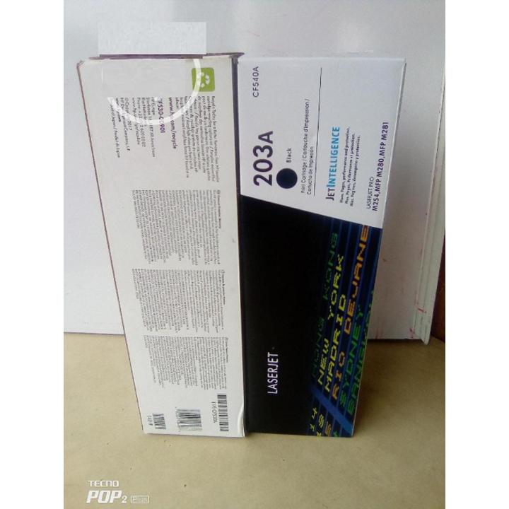 Special HP 203A (CF540A ) Black LaserJet Toner Cartridge (With Chip ...