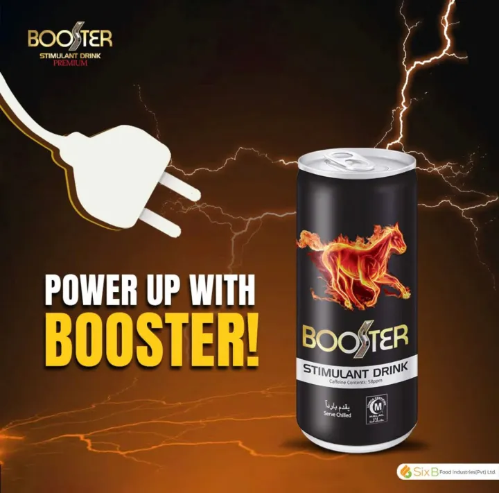 Booster Stimulant Drink Can 250 ml Pack of 12 | Daraz.pk