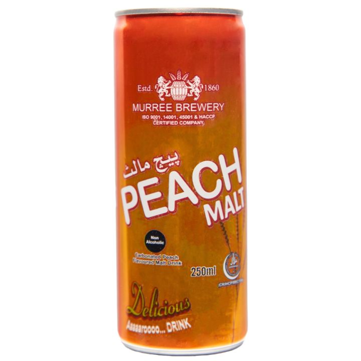 Murree Brewery Peach Malt 250ml Can | Daraz.pk
