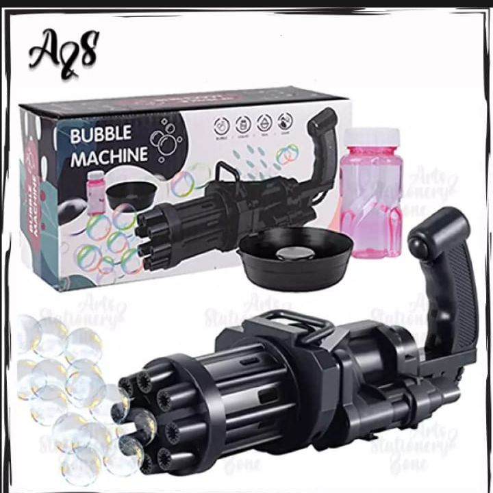 TRENDirella 8-Hole Bubble Gun Machine - Massive Bubble Gattler Toy gun ...