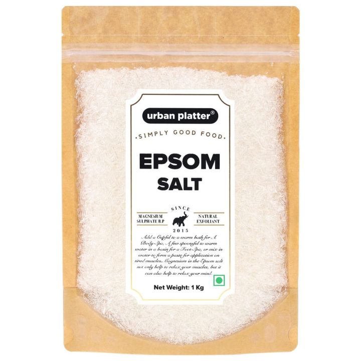 Urban Platter Pure Epsom Salt (Magnesium Sulphate B.P.), 1kg | Daraz.pk