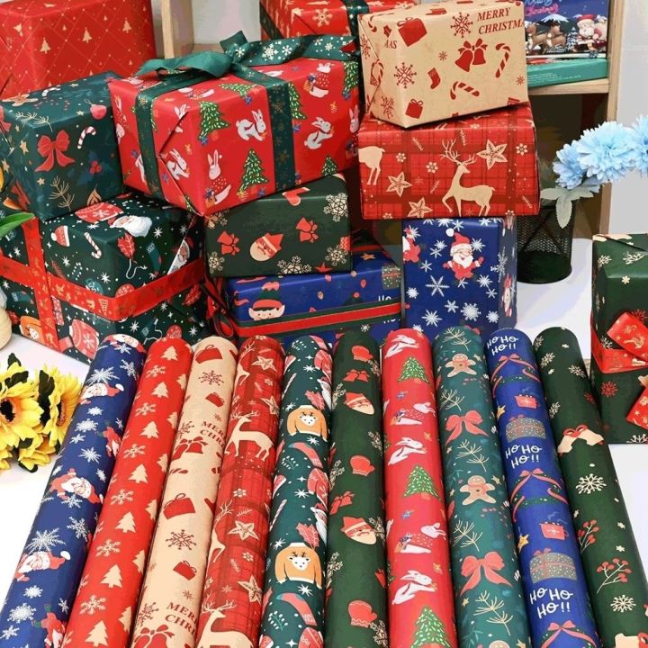Multi-purpose Santa Claus Christmas Wrapping Paper Xmas Tree Gift ...