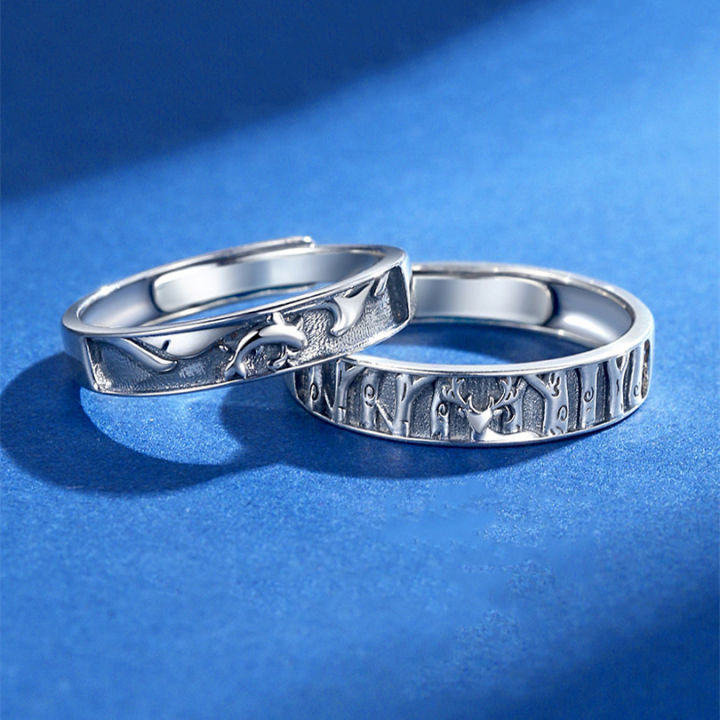 SC Wholesale Vintage Open Adjustable Rings Trendy Couple Rings Gift ...