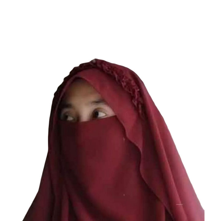 Fari crown Hijab with Naqab | Daraz.pk