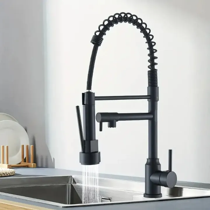 RICHARD 360° Movable Kitchen Faucet Mixer – Pull-Out Spring Design ...