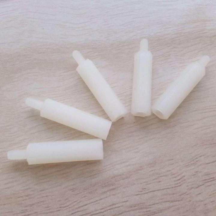 5pcs M3 22+6mm Male-Female Hex Nylon plastic Standoff Spacer Column For ...