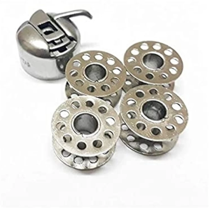 (4+1 Nos) Elco Pack of Home Sewing Machine Bobbins /Bobbin case Home ...