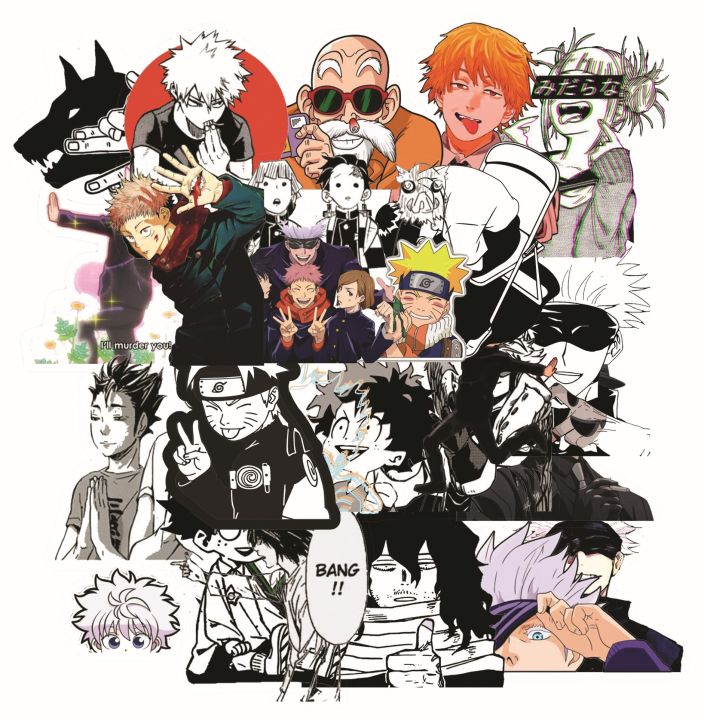 Multiple Anime Stickers Of Your Choice Available in Single, Pack of 3 ...