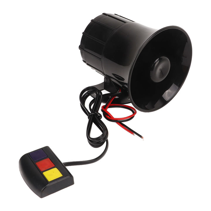 12V 30W 3 Tone Siren 120 DB High Volume Loud Sound Electric Warning ...