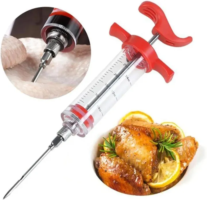 Sauces Injector| Stainless steel injector | Sauce meat Tenderizer ...