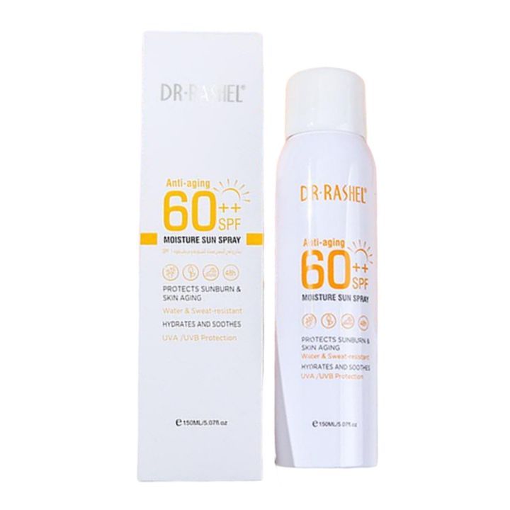 DR.RASHEL Anti-aging and Moisture Sun Spray SPF 60++ 150ml Sunscreen DRL-1652 | Daraz.pk