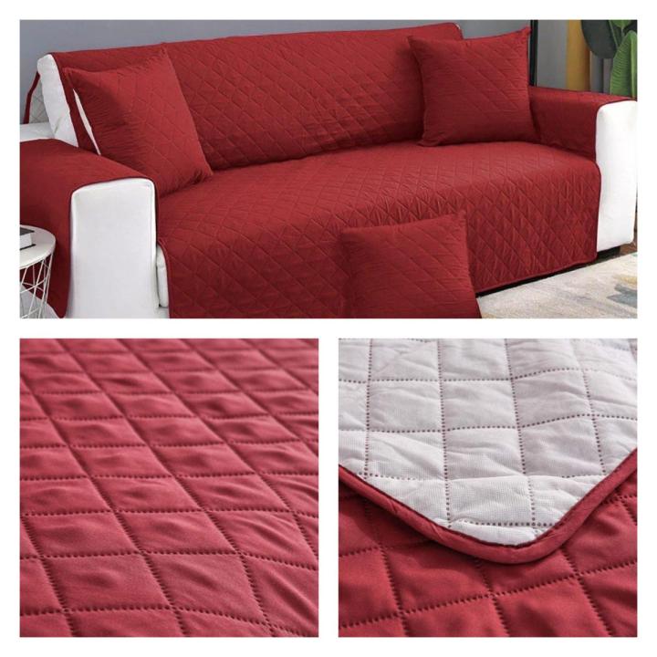 Sofa cover Quilted Sofa Cover Sofa Protector Couch Coat Solid Pattern ...