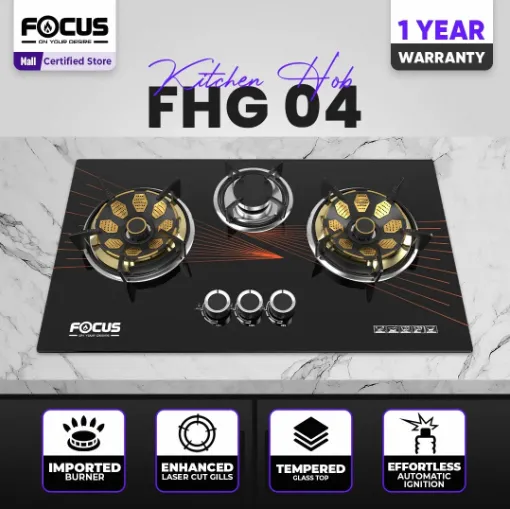 FOCUS FHG 04 Kitchen Gas Stove | Daraz.pk