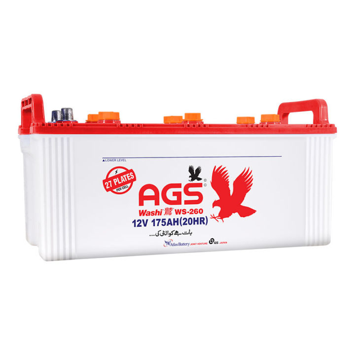 AGS WS 260 Battery – 175Ah – 27 Plate – Heavy Duty – Original Dry ...