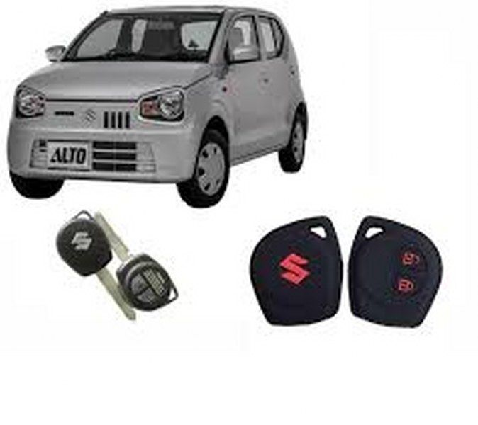 SUZUKI Silicone PVC Key Cover for SWIFT WagonR CULTUS ALTO Black and ...