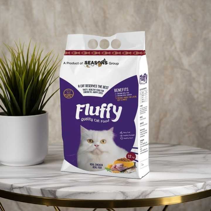 FLUFFY Cat Food 1.2 KG | Chicken Flavor | Complete Nutrition for ALL ...